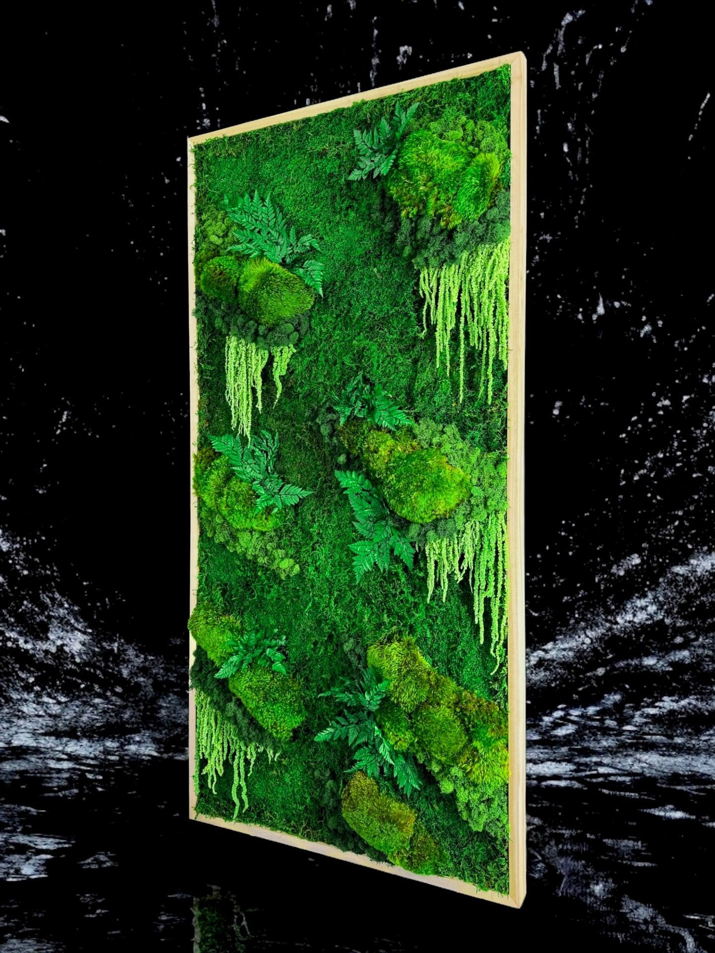 Moss Wall Art with Amaranthus – MossFusion